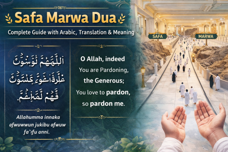 Safa Marwa Dua: Complete Guide with Arabic & Meaning